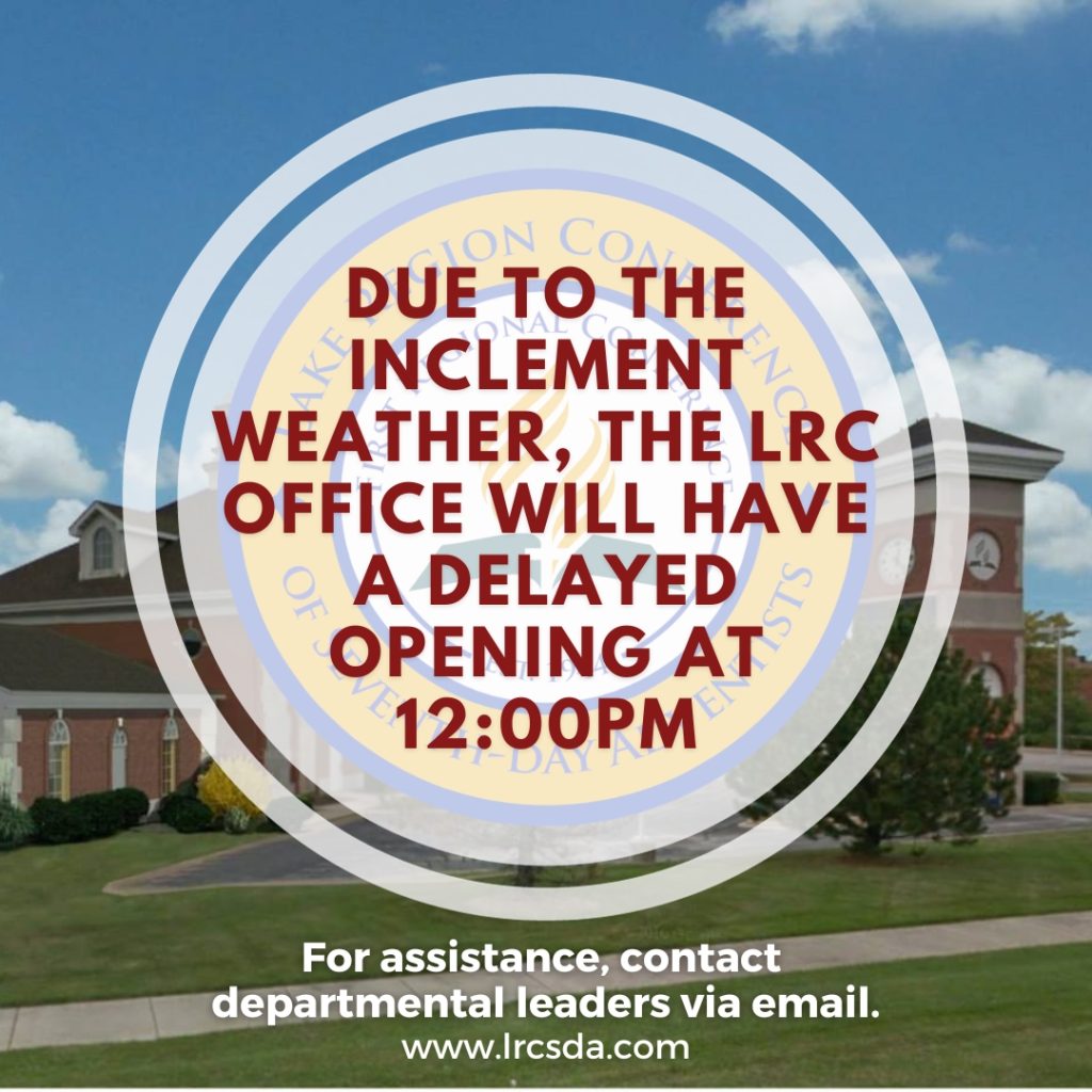 LRC Office to Have a Delayed Opening - January 9th